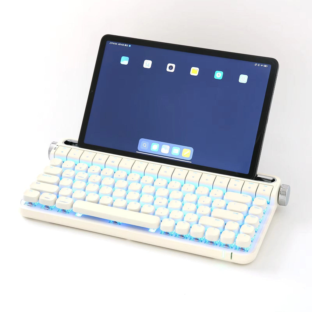 Actto B703 Wireless Bluetooth Keyboard Retro Typewriter Mechanical ...