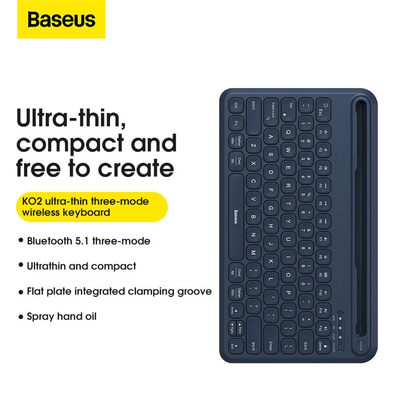 Baseus Wireless Keyboard for iPad K02 Ultrathin 3-Mode 10,000mAh ...