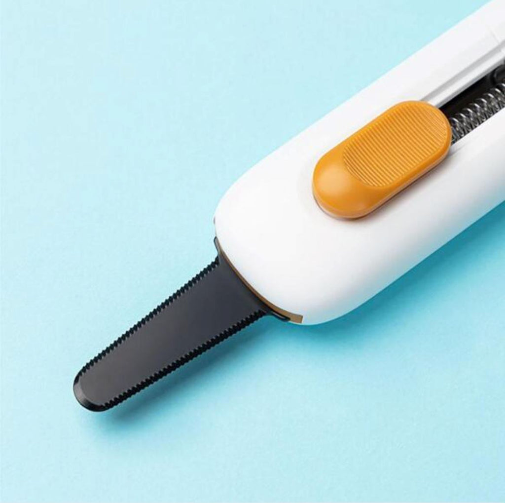 DELI TD700 Autolock Round Tip Sliding Saw Blade Cutter for Carton Box ...