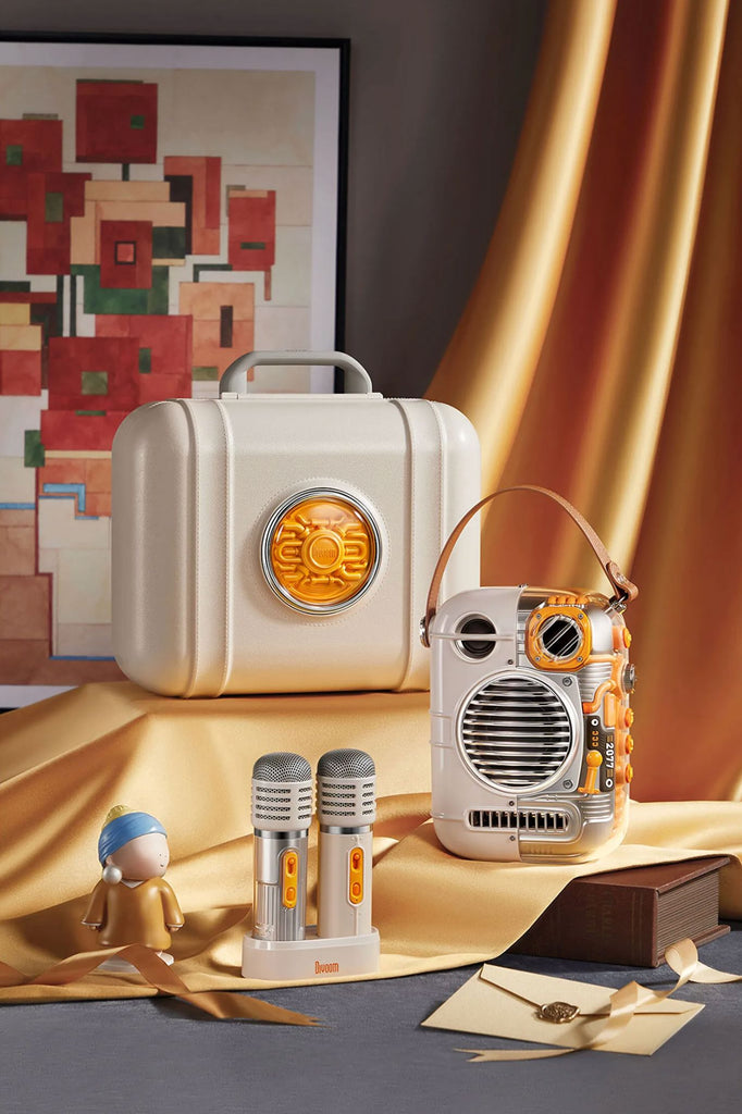 DIVOOM Spark Pro 80W Bluetooth Speaker with Dual Karaoke Microphones ...