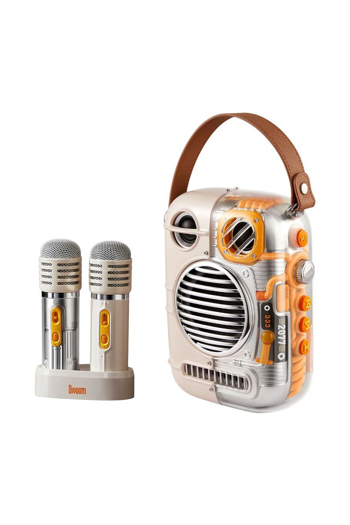 DIVOOM Spark Pro 80W Bluetooth Speaker with Dual Karaoke Microphones ...