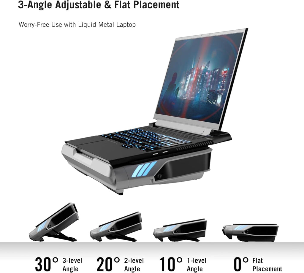 Flydigi BS1 Laptop Cooling Pad Wind-Pressure Closed-Loop Turbo-Fan (MAX ...