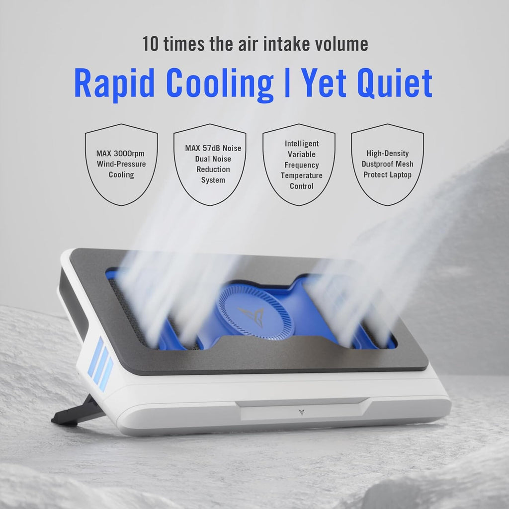 Flydigi BS1 Laptop Cooling Pad Wind-Pressure Closed-Loop Turbo-Fan (MAX ...
