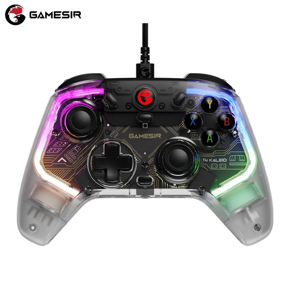 GameSir T4 Kaleid Transparent PC Controller Wired Gaming Controller for ...
