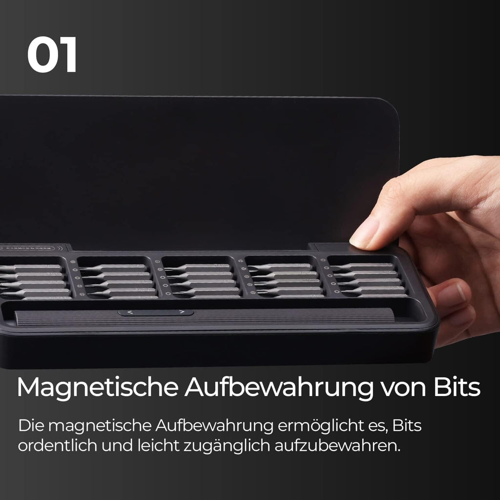 HOTO Mini Electric Screwdriver Set, 25 in 1 Precise Electric ...