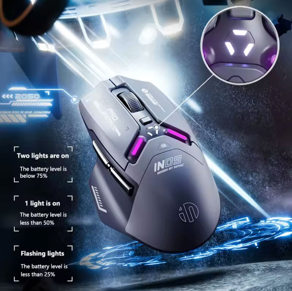 Inphic IN9PRO WIth PAW3395 Sensor Wireless Gaming Mouse Wired ...