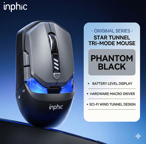 Inphic Original Series Star Tunnel Wireless Gaming Mouse, Wireless/2.4G ...
