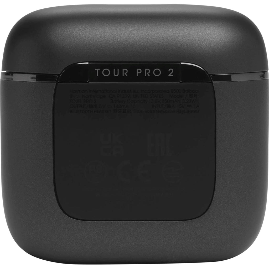 JBL Tour Pro 2 True Wireless Noise Cancelling Earbuds Black Wireless ...