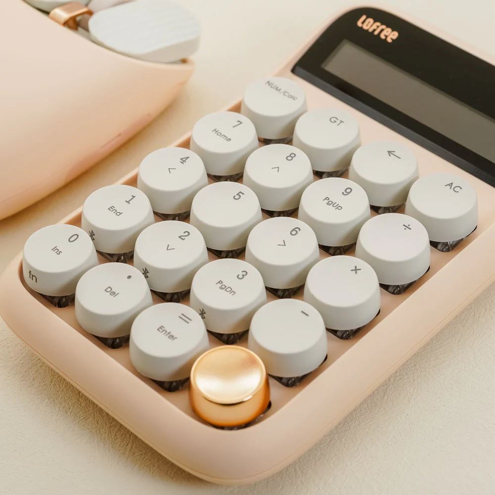 Lofree Milk Tea Bluetooth Number Pad+Mouse Combo Number Pad+Mouse Combo ...
