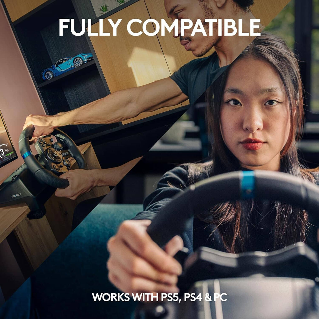 Logitech G923 Driving Force Game Racing Steering Wheel Pedal for PS5 ...