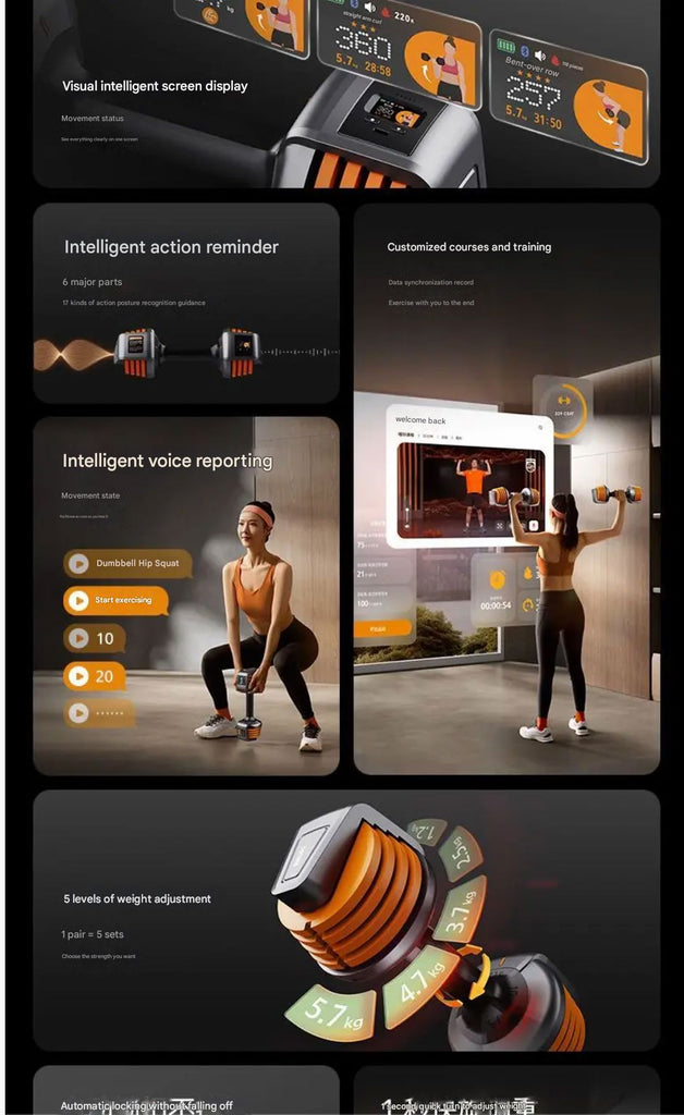 Philips Smart Dumbbell with Adjustable Weight for Men and Women Dumbbell Philips