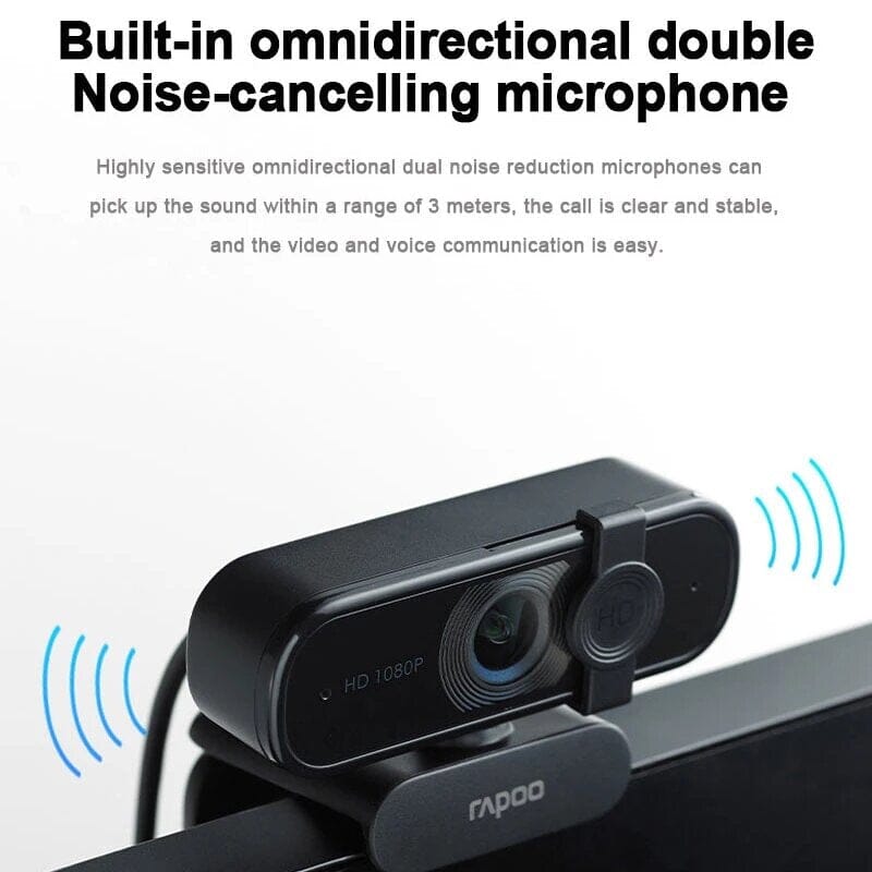 RAPOO C230 USB HD Webcam Autofocus Built-in Microphone 1920*1080P 30FPS ...