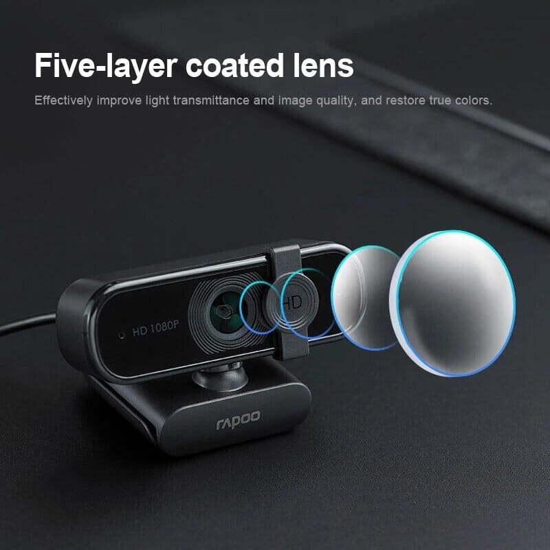 RAPOO C230 USB HD Webcam Autofocus Built-in Microphone 1920*1080P 30FPS ...