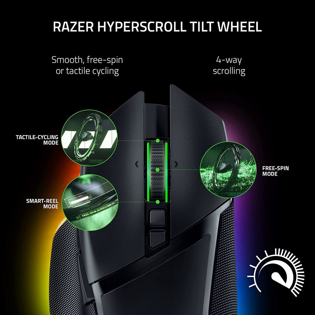 Razer Basilisk V3 Pro Customizable Wireless Gaming Mouse- Classic Black ...