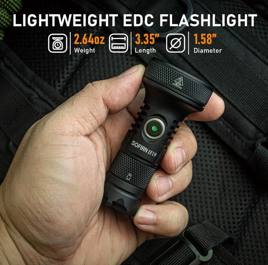 Sofirn IF19 2000 Lumens Long Range Throw Mini Rechargeable EDC ...