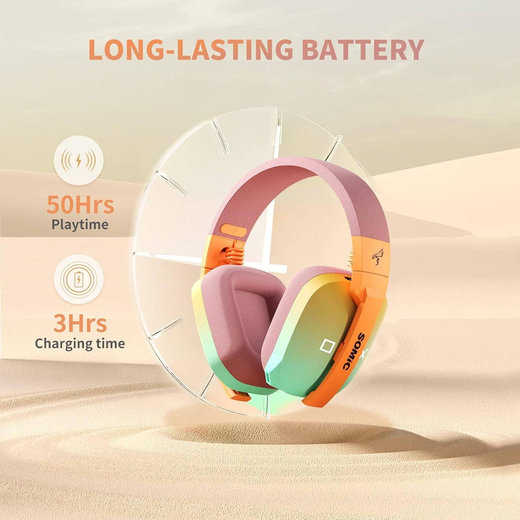 SOMIC G810 Wireless Headset 2.4G Low Latency Headset Bluetooth 5.2 ...