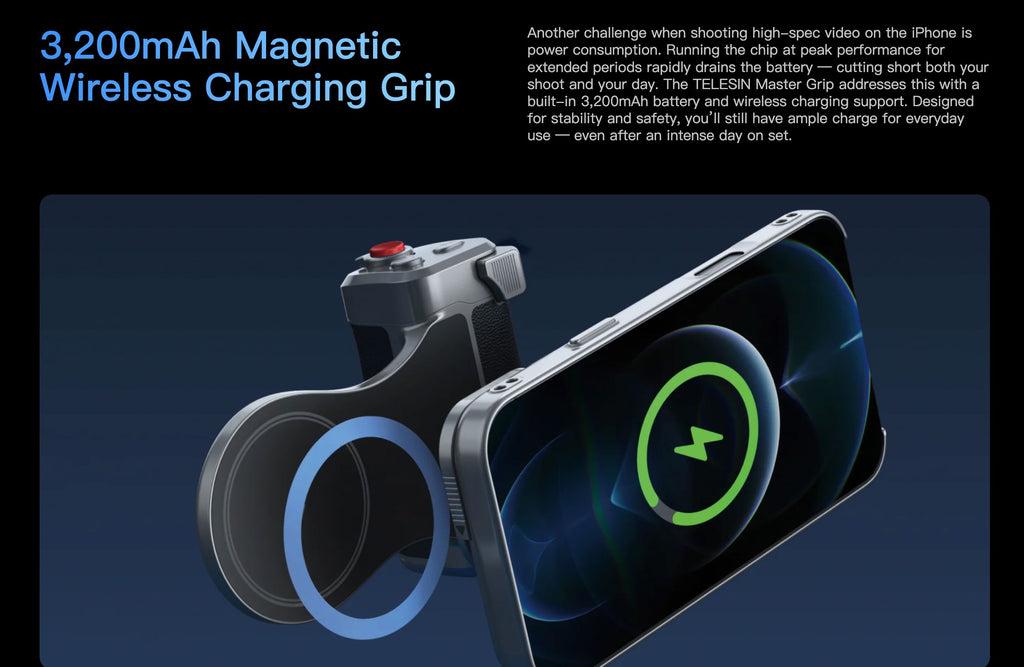 TELESIN Master Grip for iPhone 17 Pro/Pro Max Photography Kit Telesin