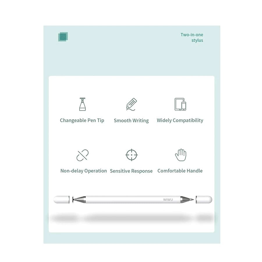 WiWU Pencil One 2 in 1 Universal Passive Stylus Pen for Touch Screen ...