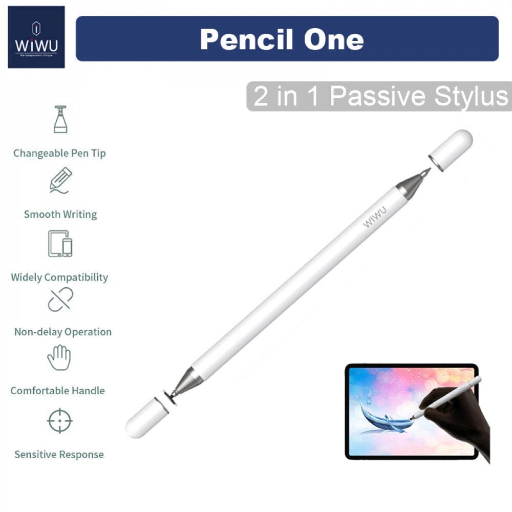 WiWU Pencil One 2 in 1 Universal Passive Stylus Pen for Touch Screen ...