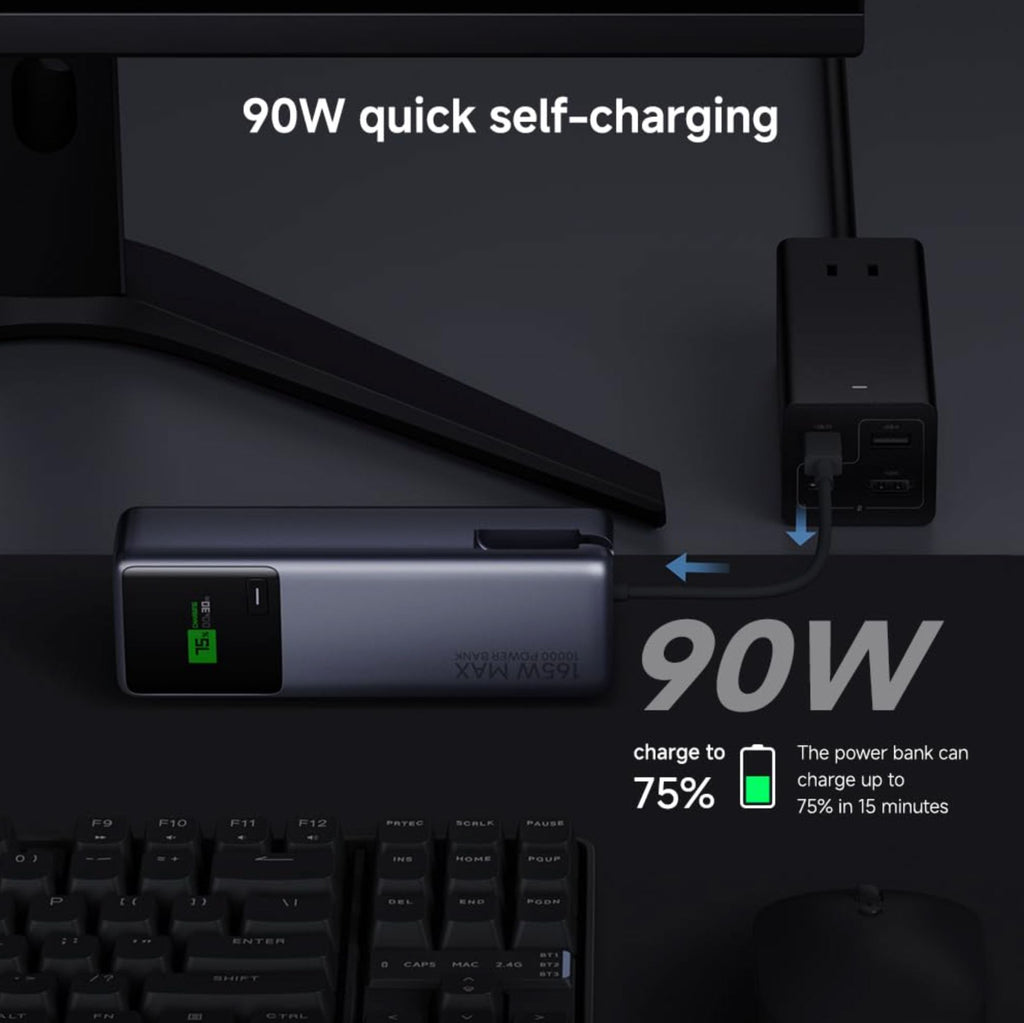 Xiaomi 165W Power Bank 10000mAh - Built-in USB-C Cable, 165W Dual Port ...