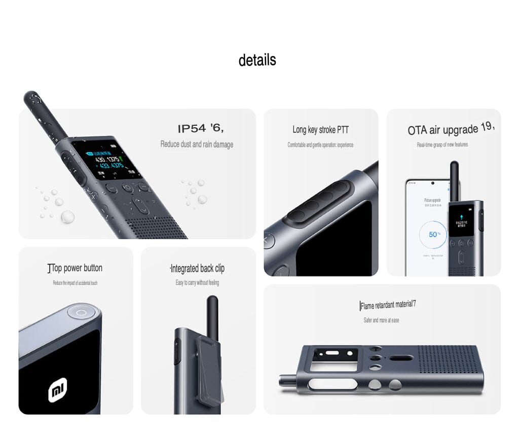 Xiaomi Walkie-Talkie 2S | 1.77-inch color screen, 120 hours of long ...