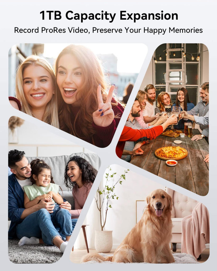 Yottamaster 1TB Magnetic External SSD, Up to 2000MB/s USB 3.2 Gen 2x2 ...