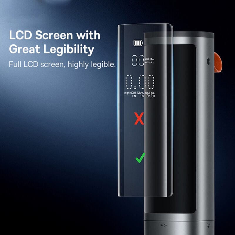 Baseus Alcohol Tester Professional Breathalyzer Alcotest With LED ...