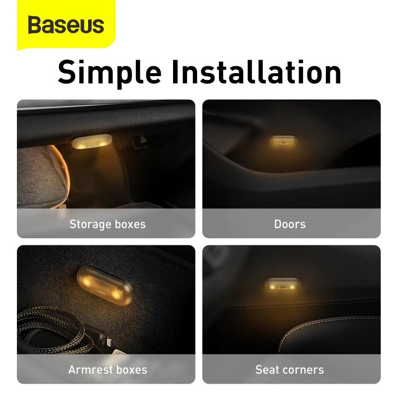 Baseus Capsule Car Interior Lights 2pcs / Pack Car Interior Lights Baseus