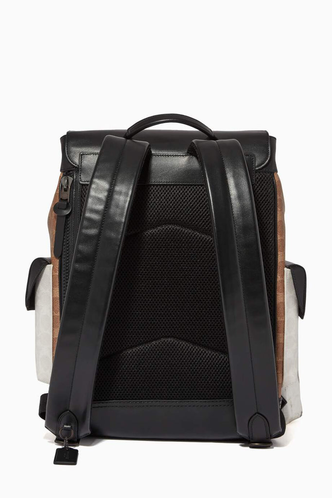 Coach Rivington Backpack in Colourblock Signature Canvas Backpack Coach