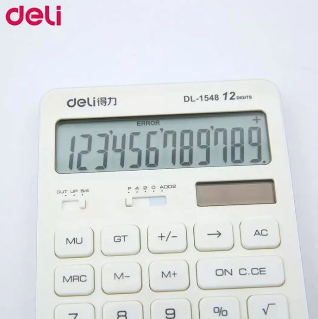 Deli DL-1548A 12 Digits Calculator Calculator Deli