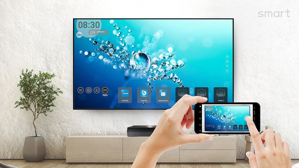 Optoma CinemaX P1 Pro Ultra Short Throw 4K UHD Laser Smart Projector ...