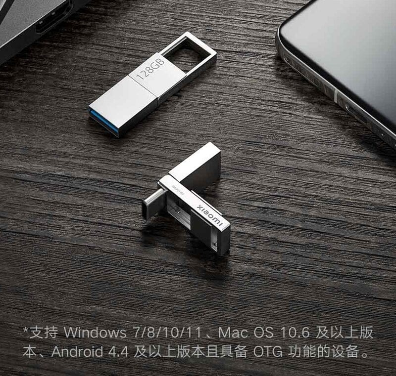 Original Xiaomi USB 3.2 flash drive 64GB 128GB Pen Drive Type-C usb ...