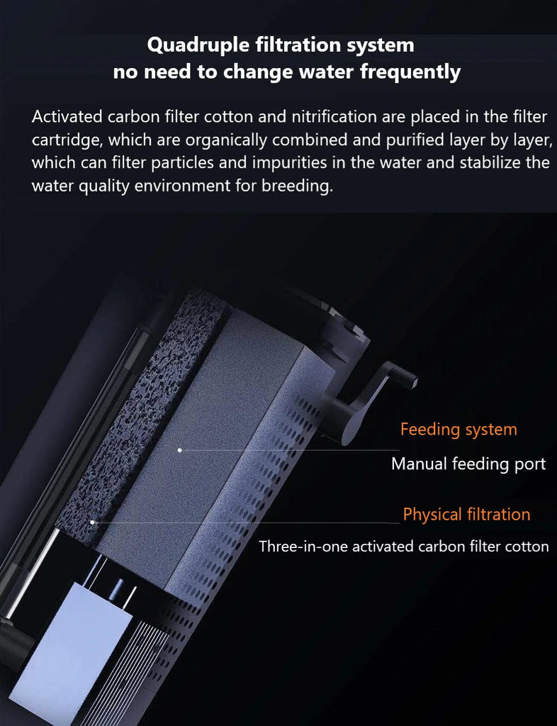 PETKIT Smart Aquarium Eco-Friendly Fish Tank Mobile APP Aquarium Smart ...