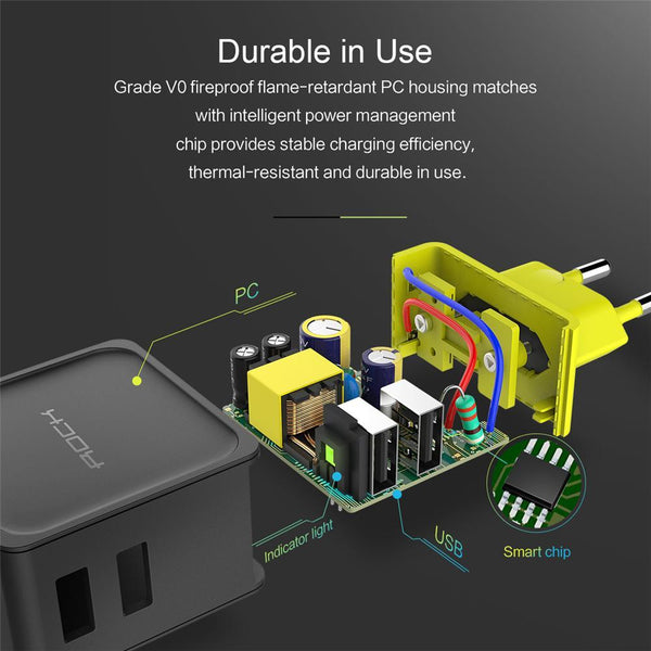rock-sugar-4-usb-wall-phone-fast-charger-adapter-charger-rock-842090 ...