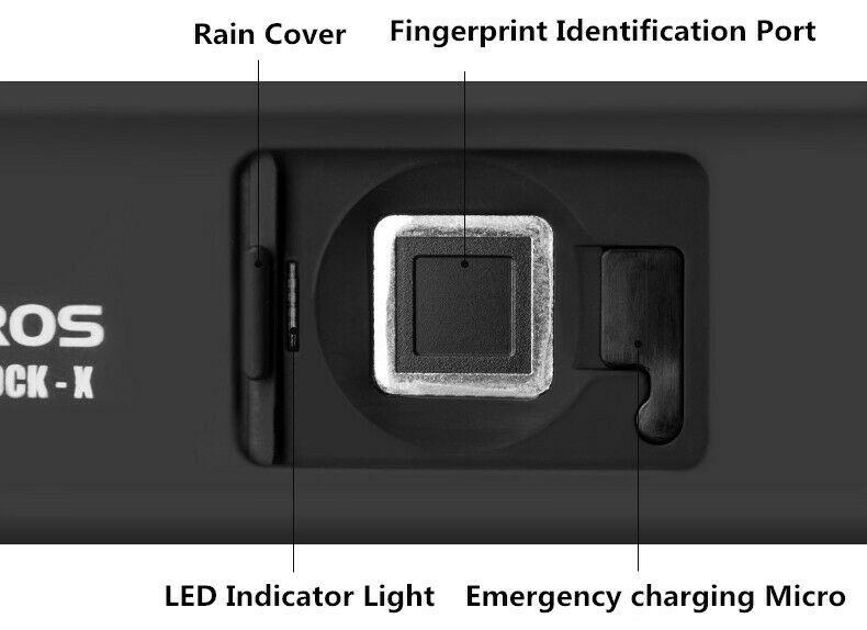 RockBros Bicycle Fingerprint Bike Lock Bike Lock Rockbros