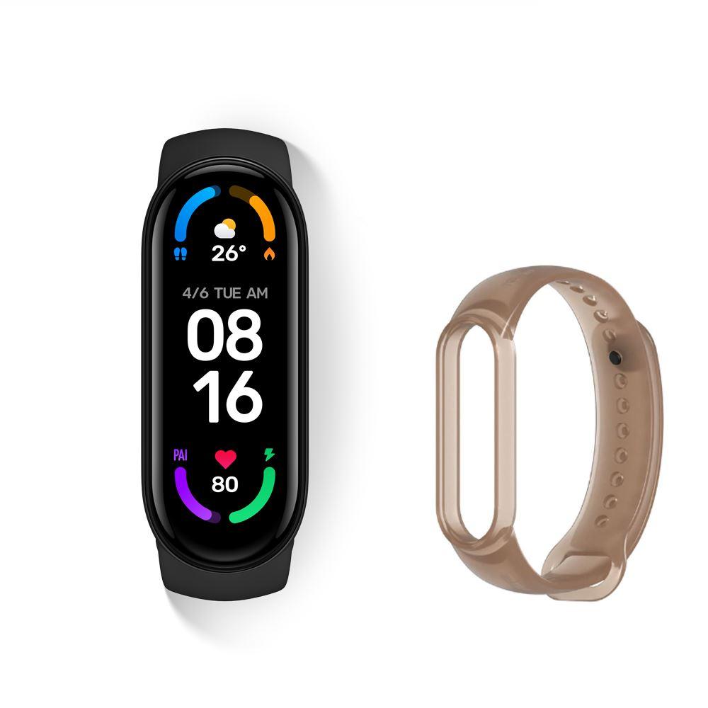 Xiaomi Mi Band 6 (SpO2 Sensor & AMOLED Display) With Transparent Straps ...