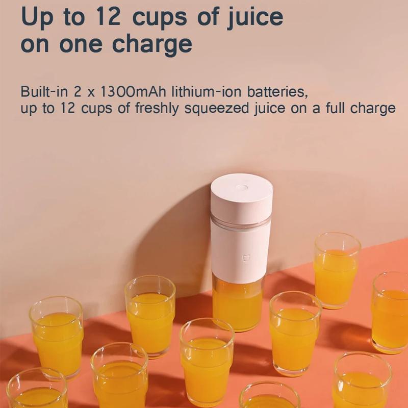 Xiaomi MIJIA 300ML Mini Juice Blenders Small Portable USB-C Charging ...