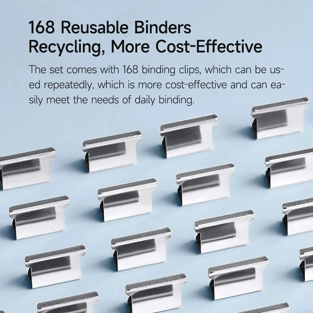 Xiaomi Mijia Paper Pusher Clip With 168 Refills Metal Pusher Holeless ...