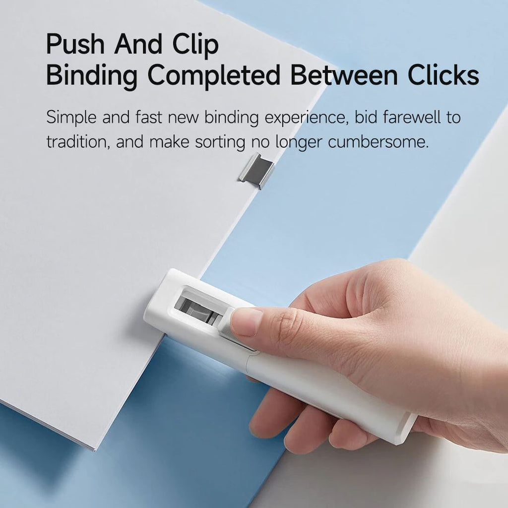 Xiaomi Mijia Paper Pusher Clip With 168 Refills Metal Pusher Holeless ...