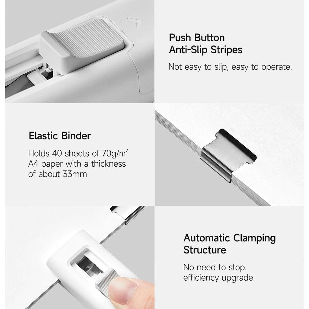 Xiaomi Mijia Paper Pusher Clip With 168 Refills Metal Pusher Holeless ...