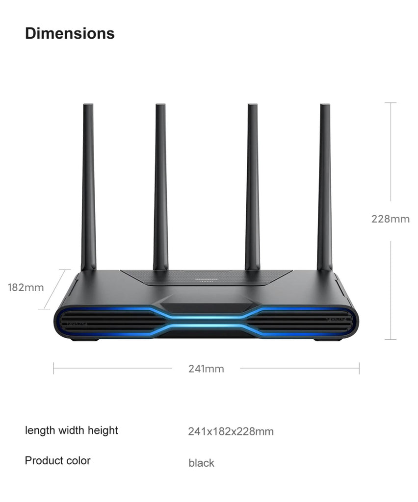 Xiaomi Redmi Gaming Wifi Router AX5400 Mesh Wi-Fi 6 2.5Gbps RGB ...