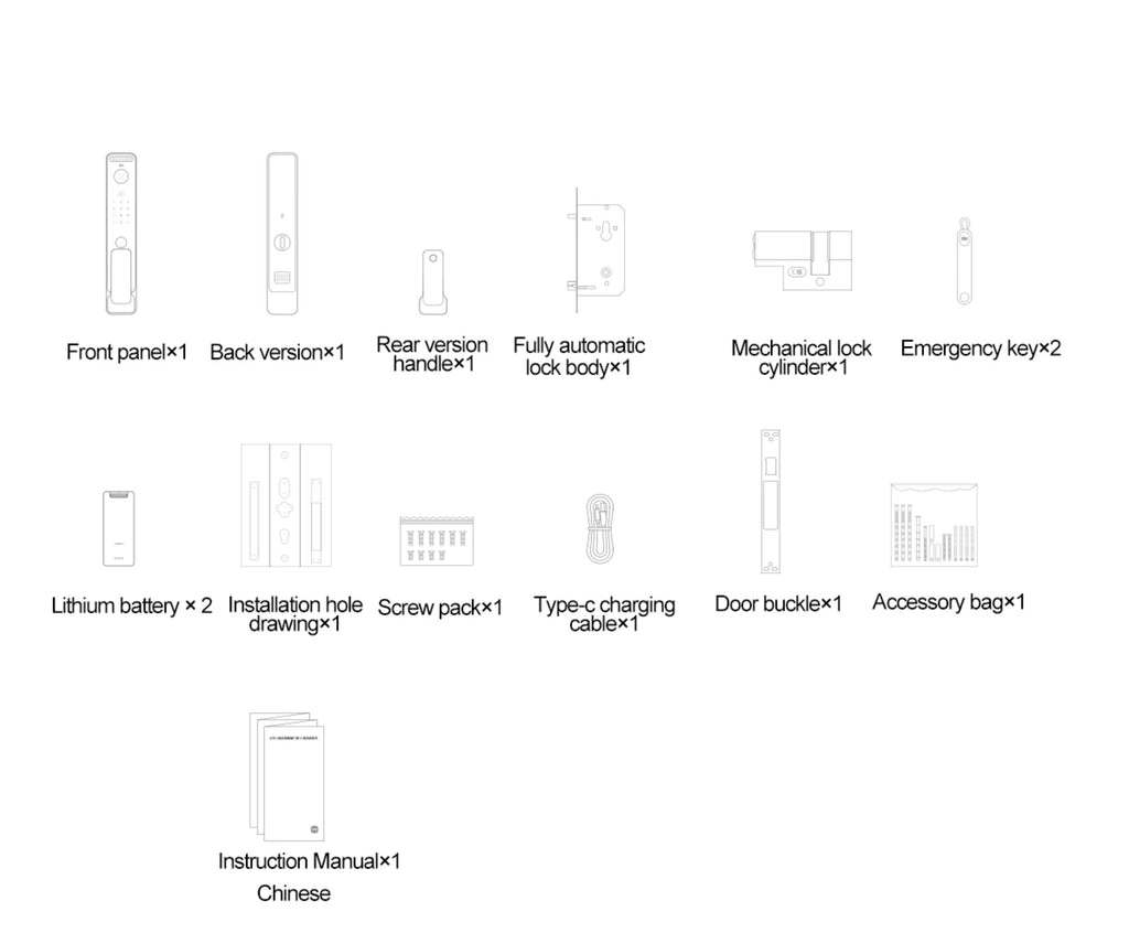 Xiaomi Smart Door Lock X 3D Face Recognition Smart Door Lock With ...